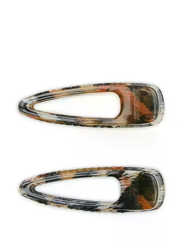 Burberry Check Print Hair Clips
