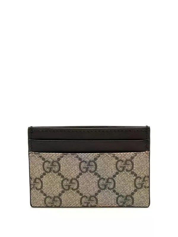 Gucci 2000-2015 Gg Supreme Card Holder - Brown