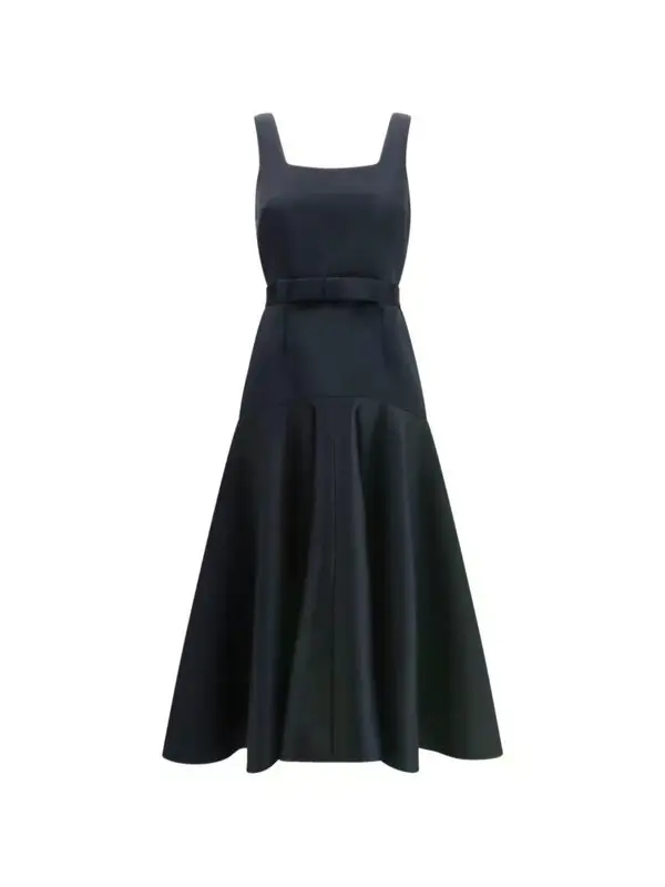P.a.r.o.s.h Square-neck Midi Dress