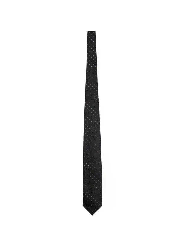 TOM FORD Polka-dot Neck Tie - Black