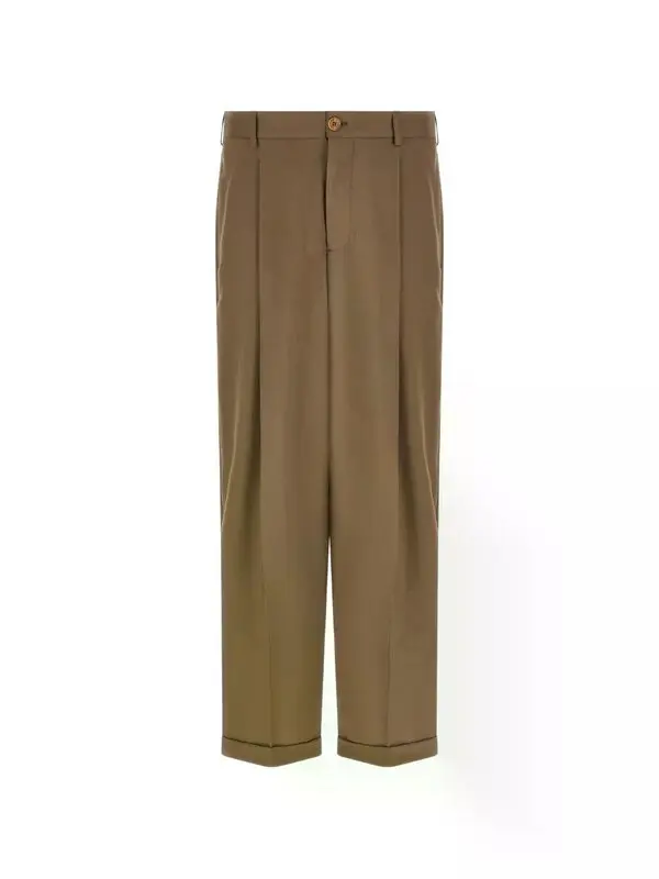 Marni Pleated Wide-leg Trousers