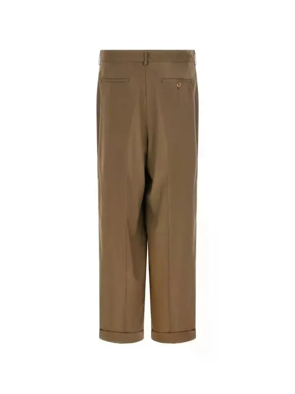 Marni Pleated Wide-leg Trousers