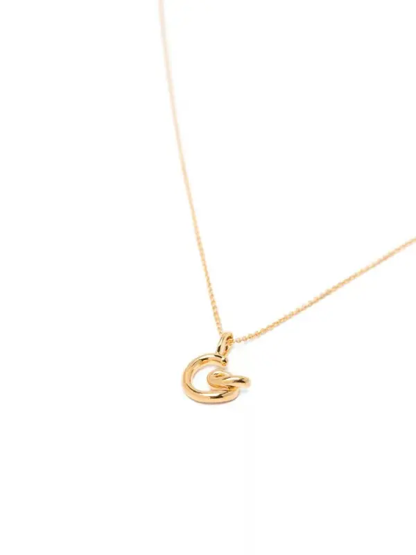 MISSOMA Curly Molten Mini Inicial-c Necklace