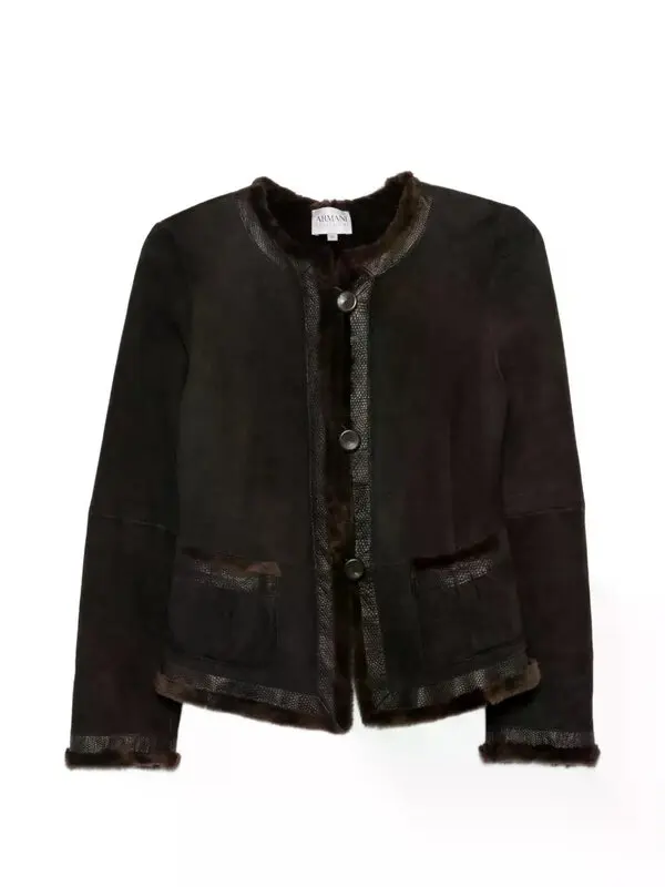 Giorgio Armani 2000s Fur Trim Jacket