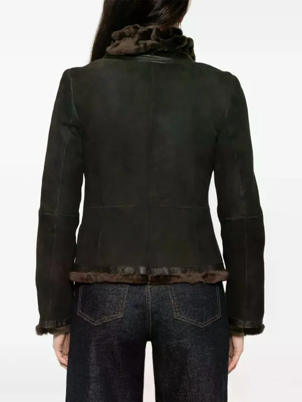 Giorgio Armani 2000s Fur Trim Jacket
