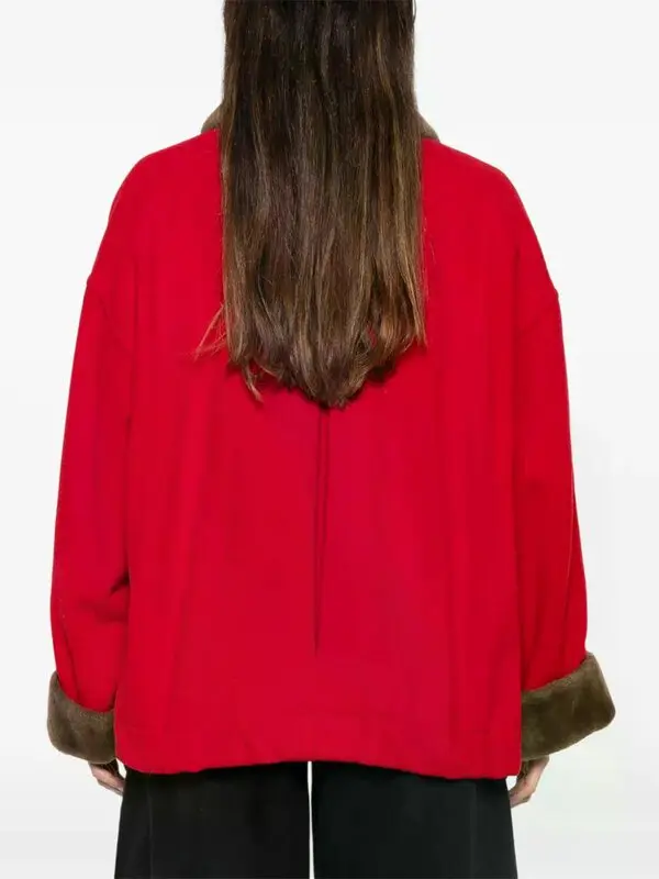A.N.G.E.L.O. VINTAGE CULT 1980s Buttoned Coat With Fur Collar