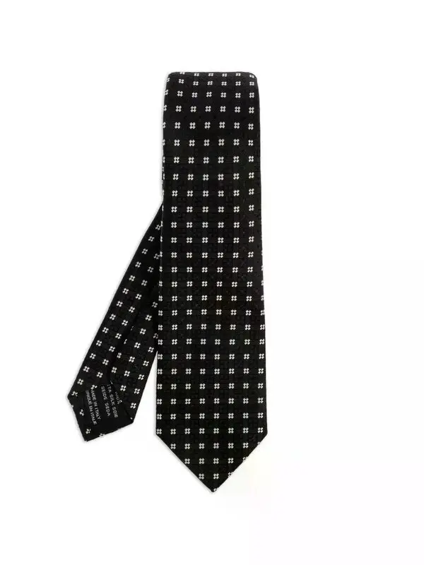 TOM FORD Patterned Necktie - Black