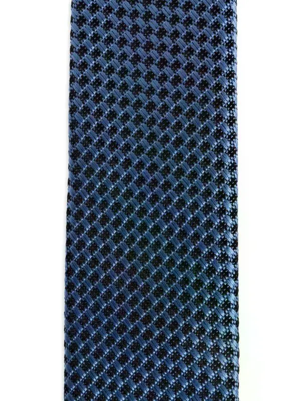 TOM FORD Patterned Neck Tie - Blue