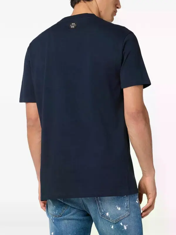 Philipp Plein Teddy-print T-shirt - Blue