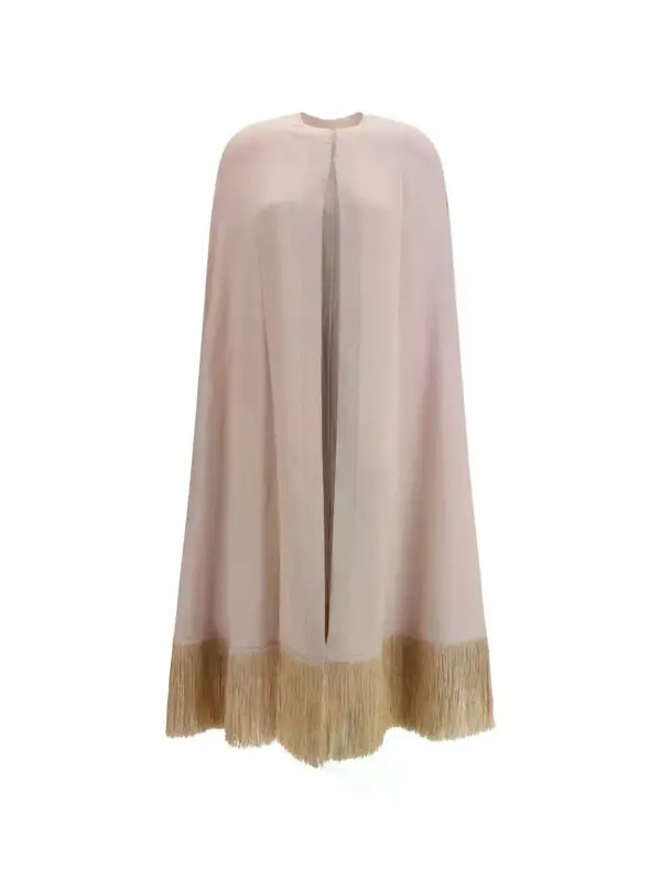 DI STAVNITSER Fringed Cape - Neutrals