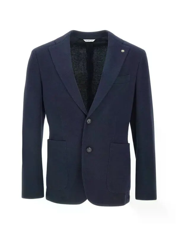 MANUEL RITZ Patch-pocket Single-breasted Blazer