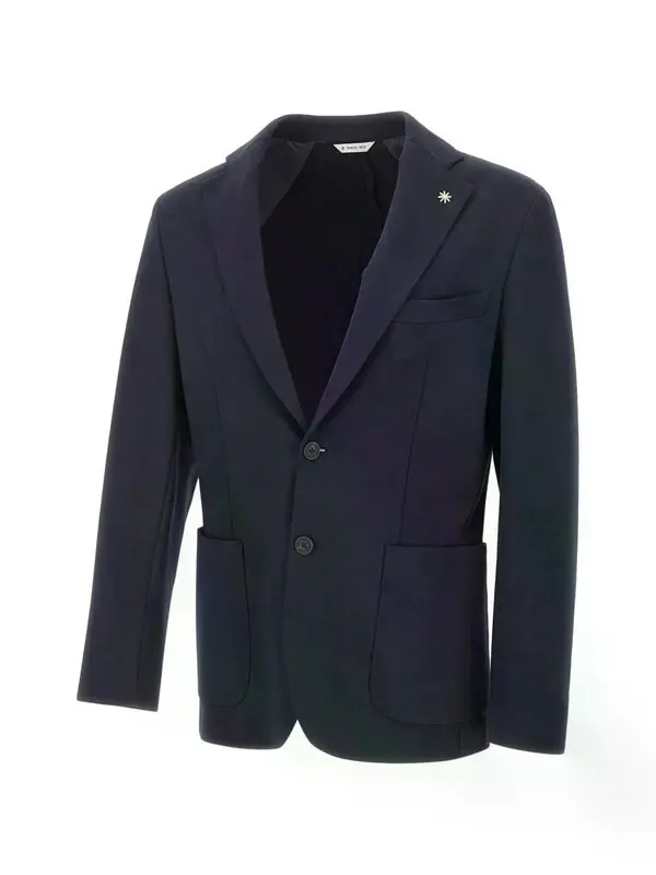 MANUEL RITZ Patch-pocket Single-breasted Blazer