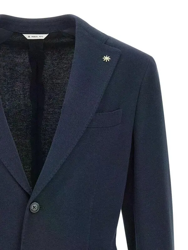 MANUEL RITZ Patch-pocket Single-breasted Blazer