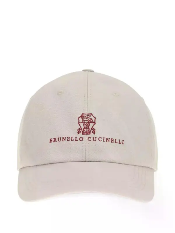 Brunello Cucinelli Logo-embroidered Baseball Cap - Neutrals
