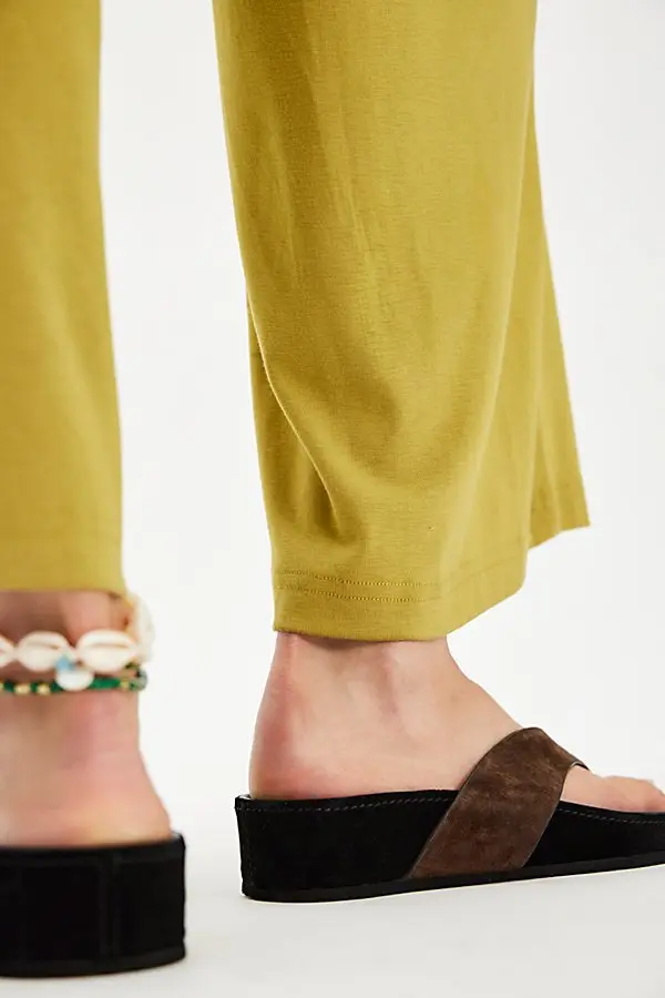 Jeffrey Campbell Fiona Footbed Sandals - Brown Suede