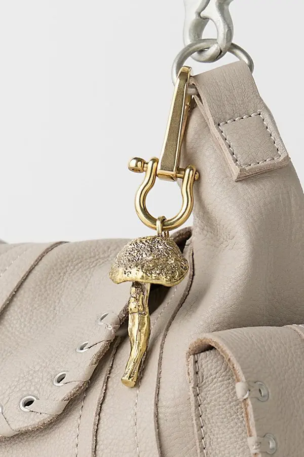 ALKEMIE Mushroom Bag Charm - Gold
