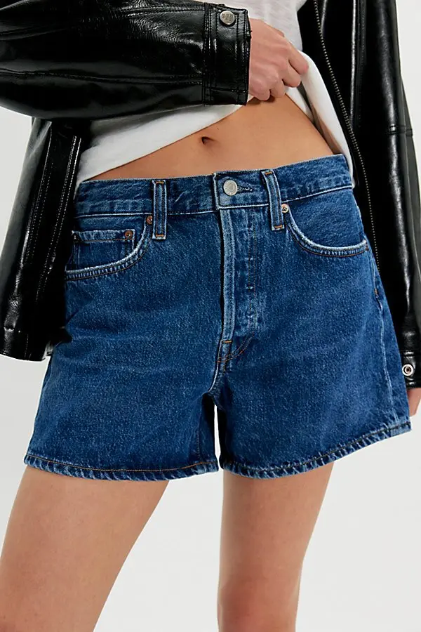 AGOLDE Parker Long Denim Shorts - Enamour