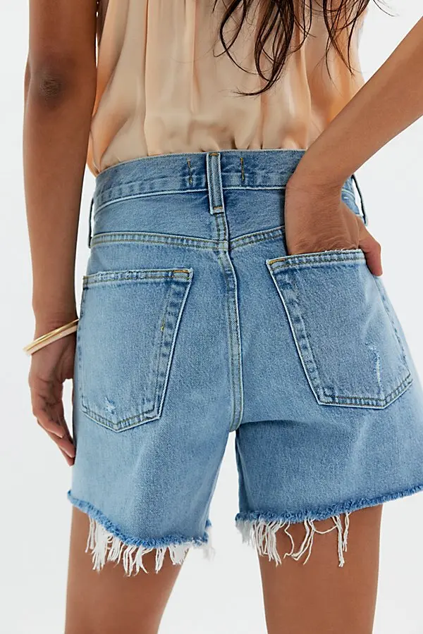 AGOLDE Parker Long Denim Shorts - Swapmeet