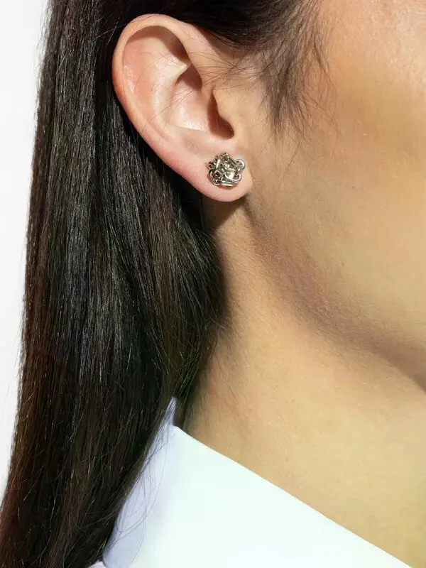 JIL SANDER Chain Knot Earrings