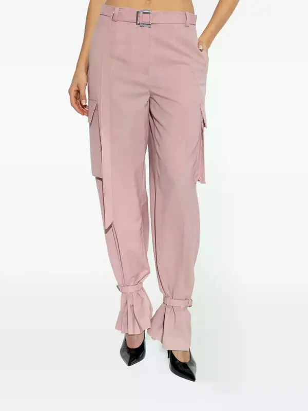 Attico Ruffle Cargo Trousers