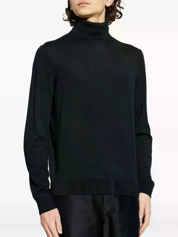 TOM FORD Knitted Roll-neck Sweater - Black