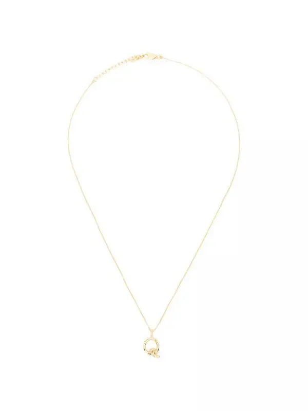 MISSOMA Curly Molten Mini Initial-q Necklace - Gold