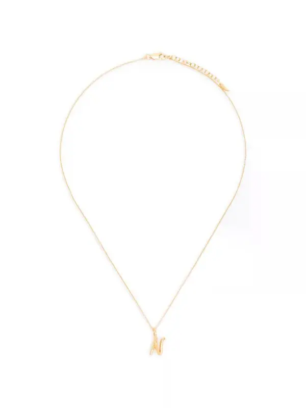 MISSOMA Molten Initial Mini Necklace - Gold