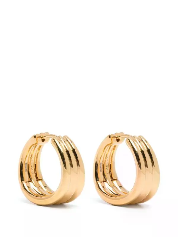 MISSOMA Savi Triple Ridge Hoop Earrings - Gold