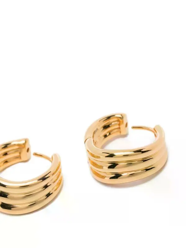 MISSOMA Savi Triple Ridge Hoop Earrings