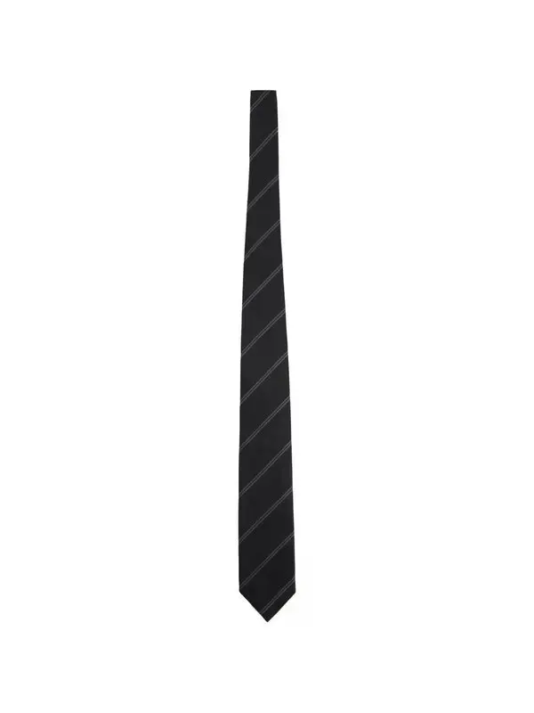 TOM FORD Striped Neck Tie - Blue
