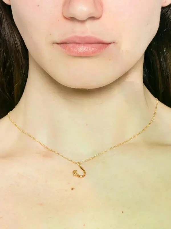 MISSOMA Mini Curly Molten Initial Necklace - Gold