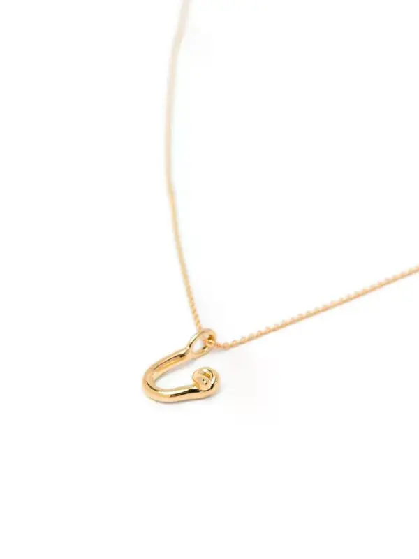 MISSOMA Mini Curly Molten Initial Necklace - Gold