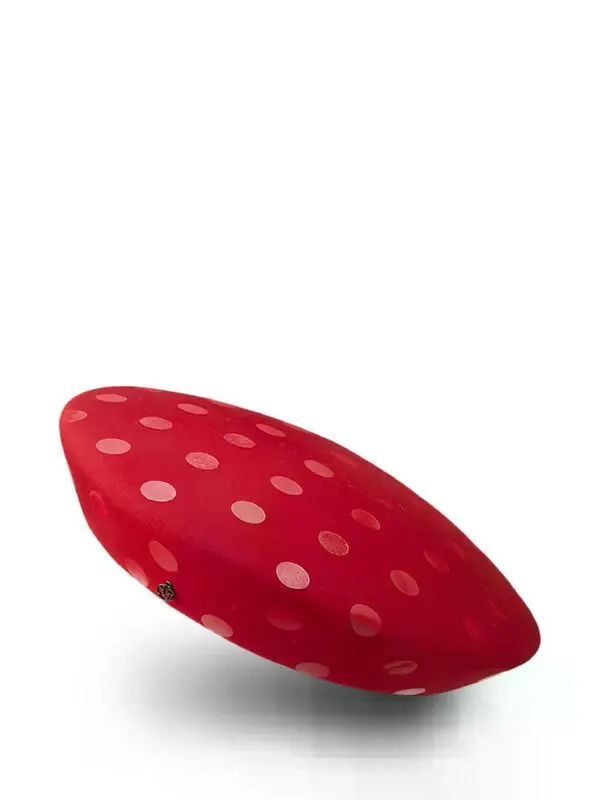 MAISON MICHEL Idaho Polka-dot Beret - Red