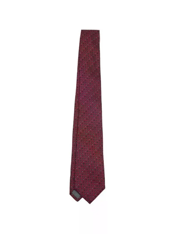 Brunello Cucinelli Dotted Neck Tie - Red