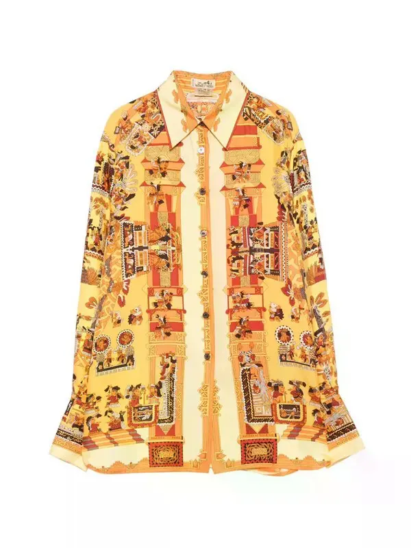 Hermès 1990s Printed Shirt
