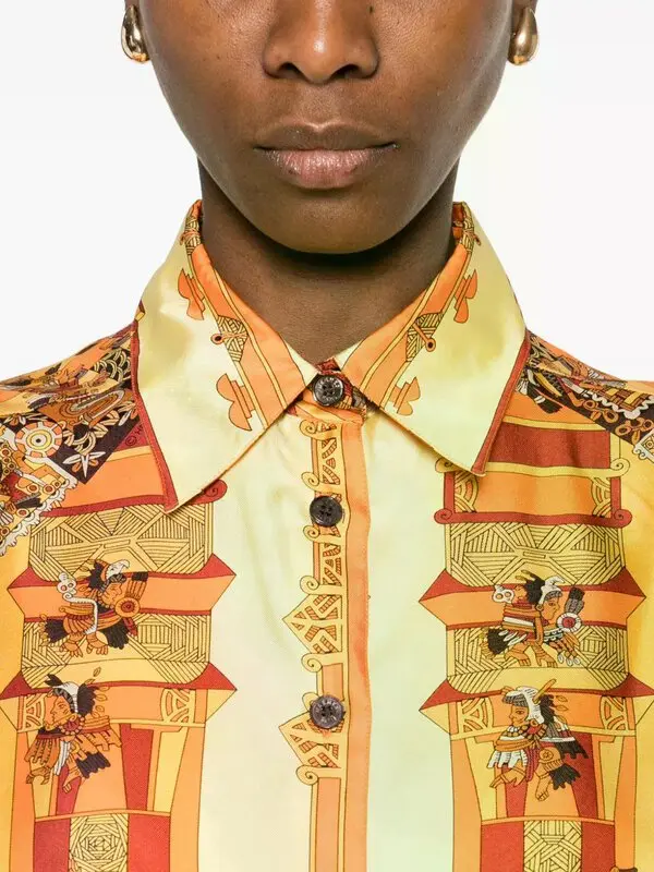 Hermès 1990s Printed Shirt