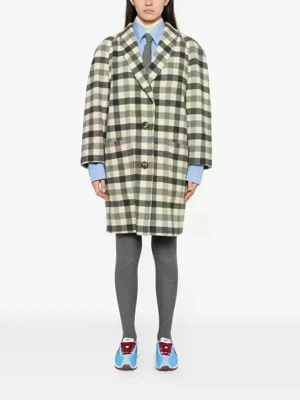 A.N.G.E.L.O. VINTAGE CULT 1980s Check-pattern Buttoned Coat