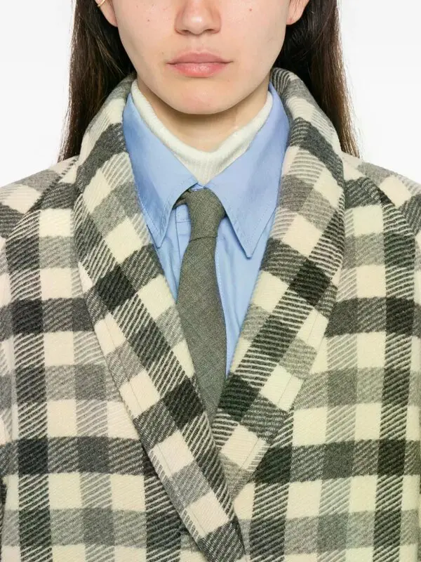 A.N.G.E.L.O. VINTAGE CULT 1980s Check-pattern Buttoned Coat