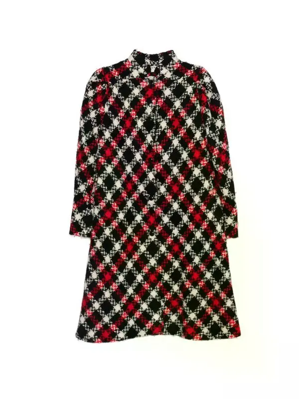 A.N.G.E.L.O. VINTAGE CULT 1980s Checked Wool Coat