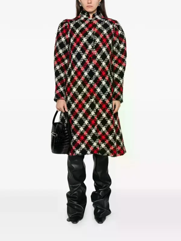 A.N.G.E.L.O. VINTAGE CULT 1980s Checked Wool Coat