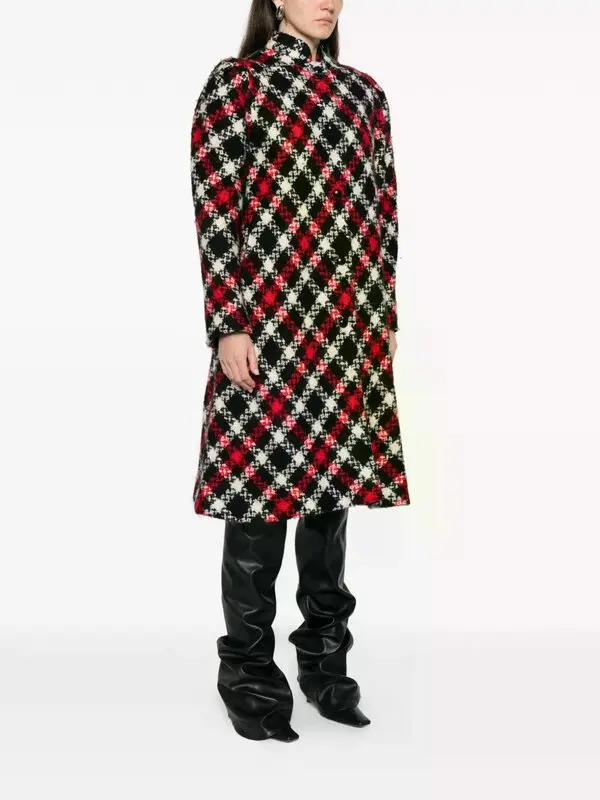 A.N.G.E.L.O. VINTAGE CULT 1980s Checked Wool Coat