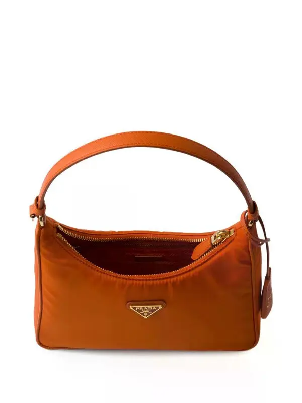 Prada Mini Re-edition 2005 Zip Shoulder Bag - Orange