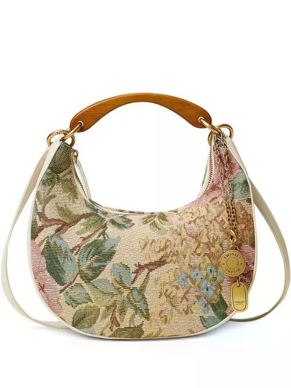 TWINSET Floral Print Shoulder Bag
