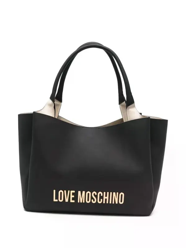 Moschino Logo Tote Bag - Black