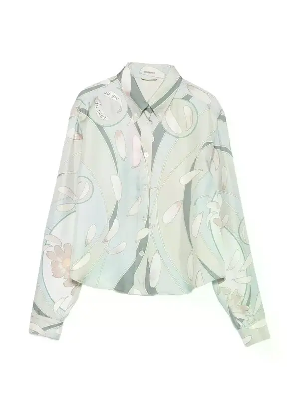 Hermès 2000s Floral Silk Shirt