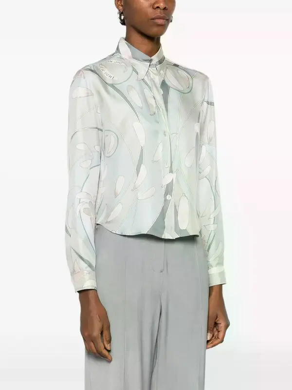 Hermès 2000s Floral Silk Shirt