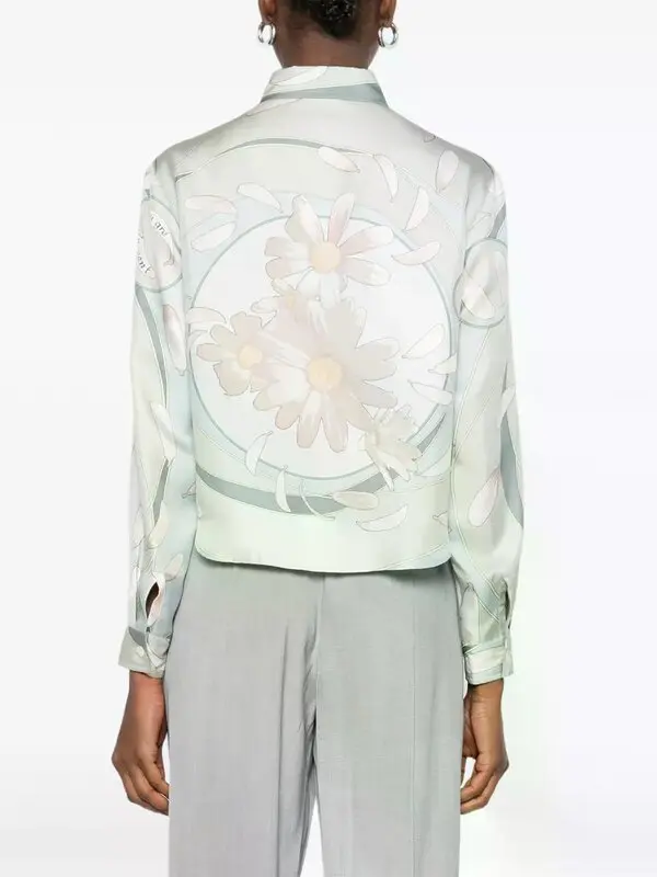 Hermès 2000s Floral Silk Shirt