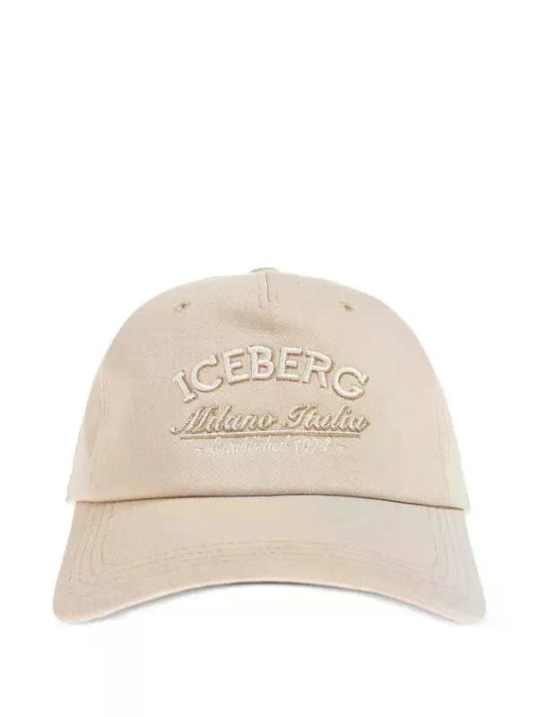 Iceberg Embroidered Baseball Cap - Neutrals