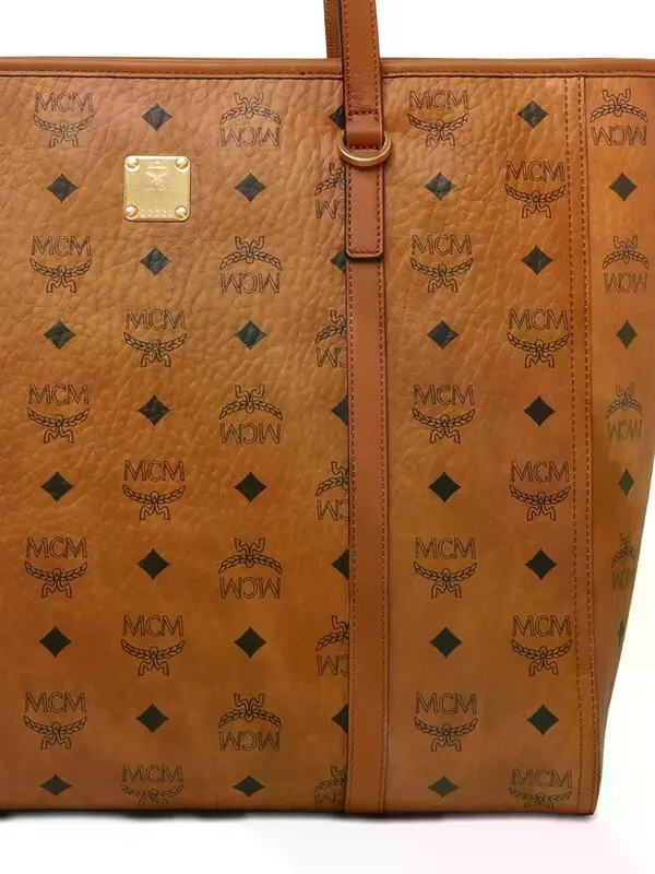 Mcm Toni Monogram Plaque Tote Bag