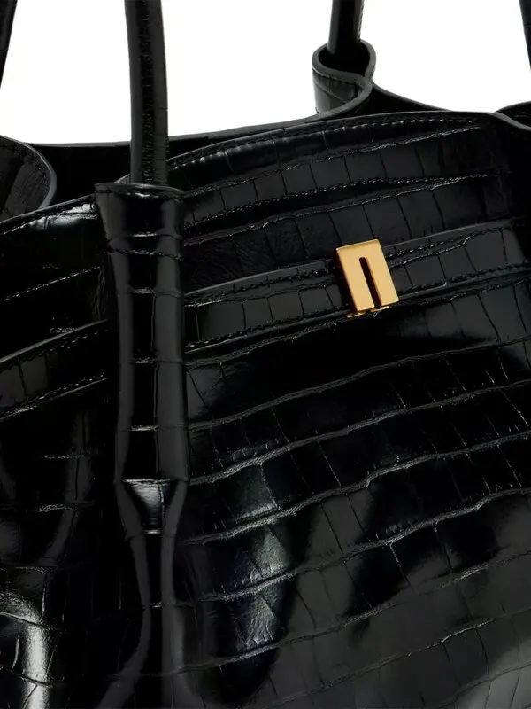 Jw Pei Hana Medium Embossed Tote - Black